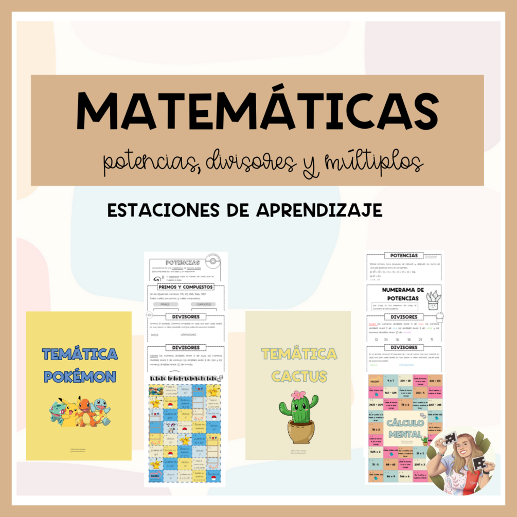 Estaciones de aprendizaje matemáticas
