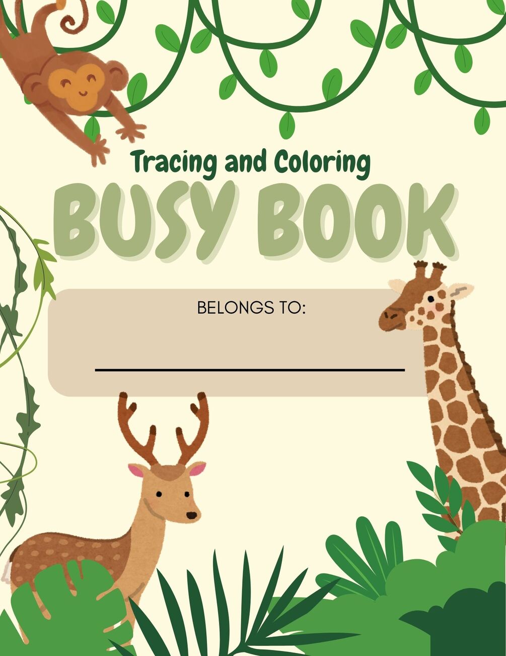 A-Z Tracing and Coloring Busy Book for Kids