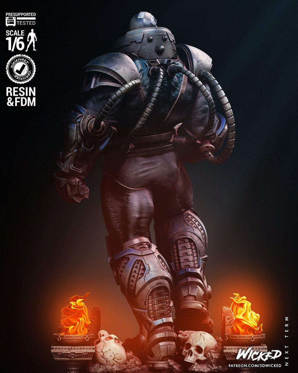 Wicked Marvel Apocalypse Sculpture: Tested and ready for 3D printing