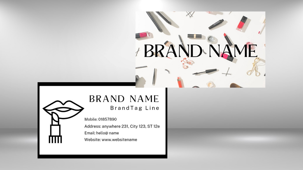 Business Card Template for Cosmetics Brands