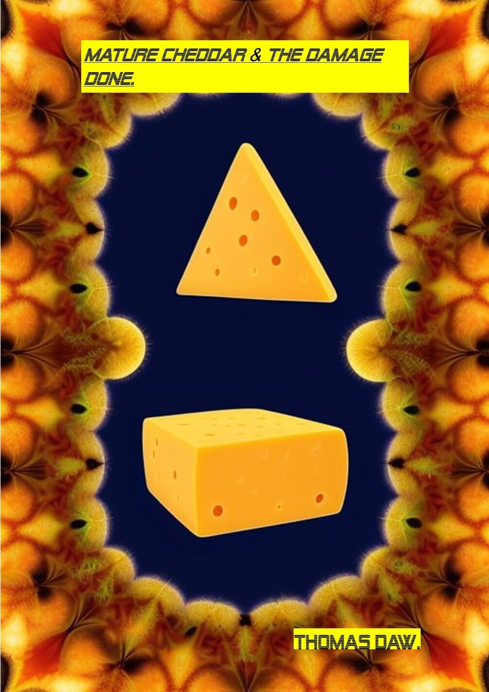 MATURE CHEDDAR AND THE DAMAGE DONE: THE OUTRAGEOUS NEW BOOK BY THOMAS DAW.