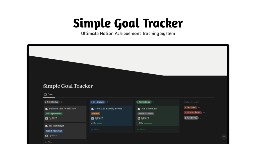 Simple Goal Tracker
