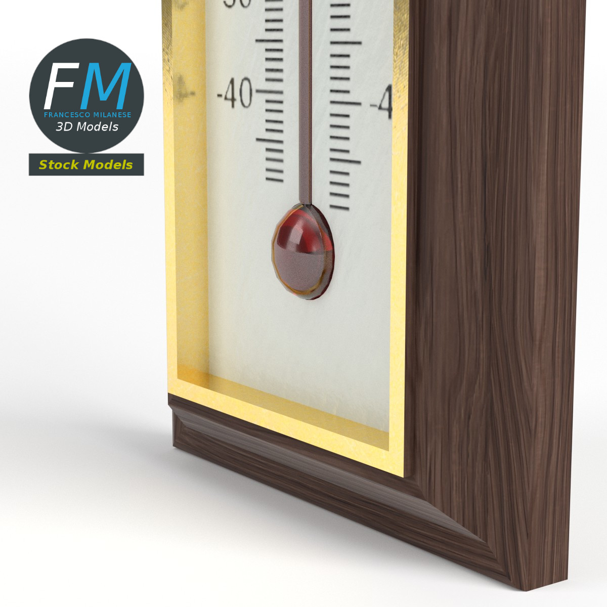 3D MODEL - Wall thermometer