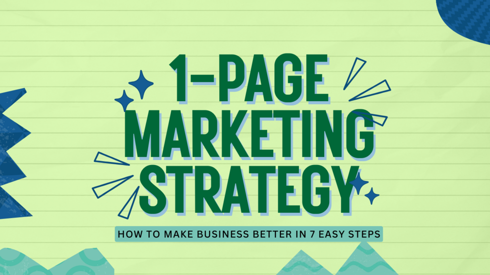 One-Page Marketing Strategy Template To Boost Your Business