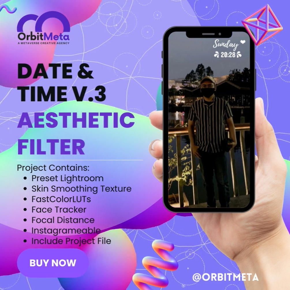 Date & Time V3 Aesthetic Filter | Spark AR | Instagram Filters ...
