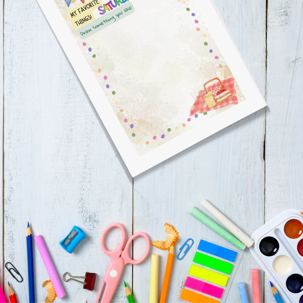 Printable Picnic-Themed Journal for Girls | A4 Daily Mood Tracker ...