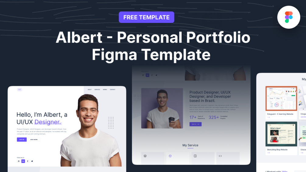 Albert - Personal Portfolio Figma Template