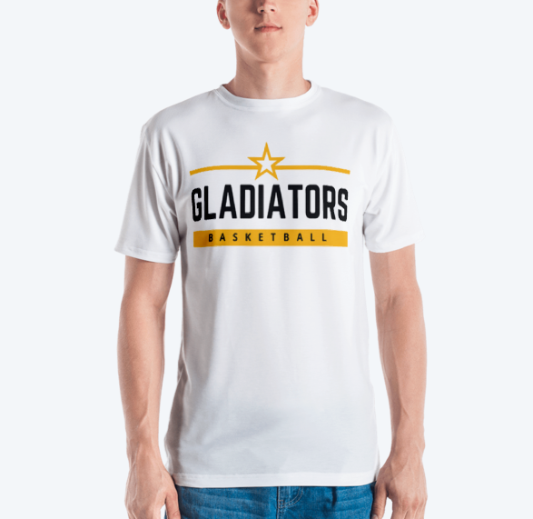 GLADIATORS Basketball ! NEW and unique Men's T-shirt for basketball lovers