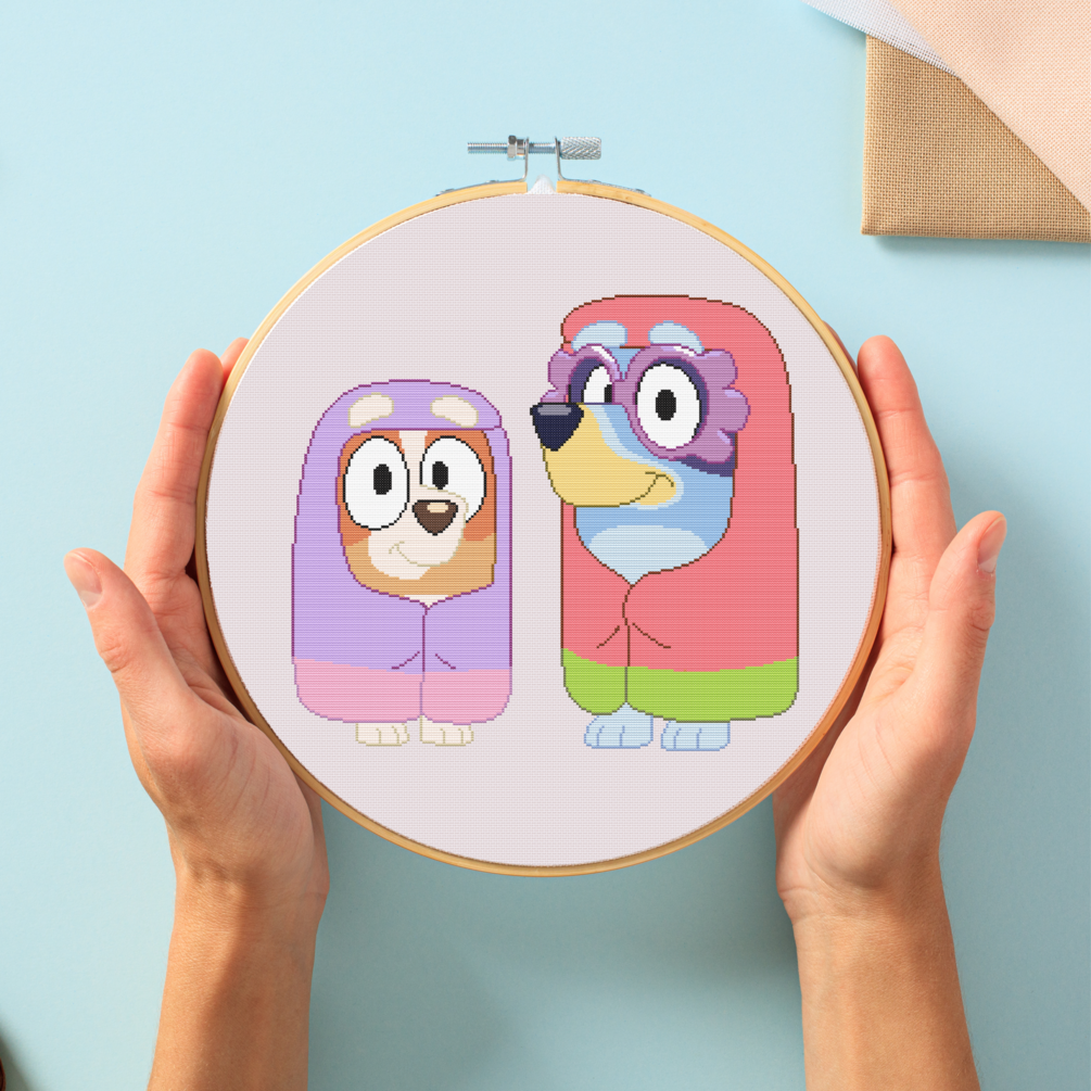 Grannies Cross Stitch Pattern for Beginners. Easy Cross Stitch Pattern ...