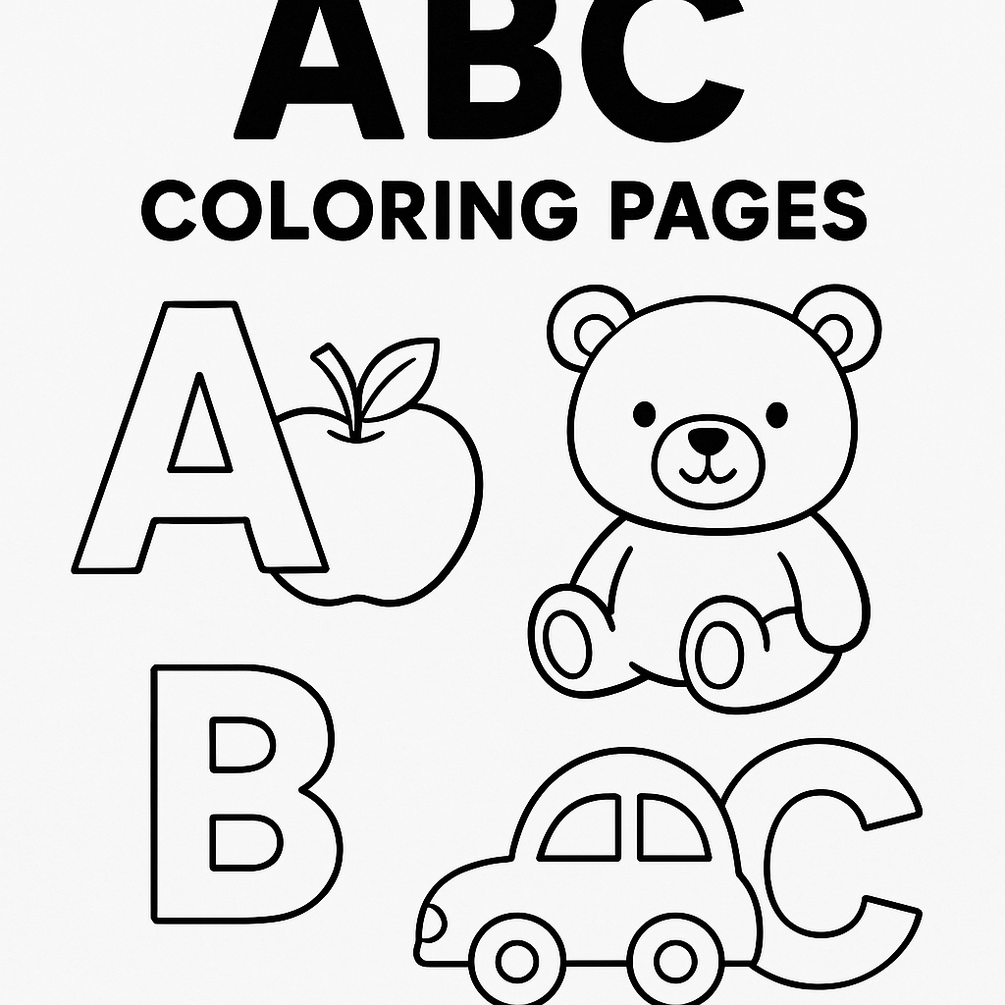 ABC Coloring Pages for Kids