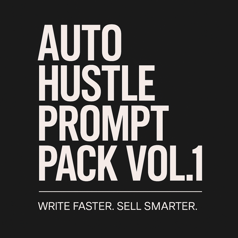 Auto Hustle Prompt Pack: V1
