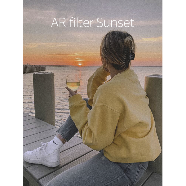 Mask / filter for Instagram "Sunset" / Spark AR lut