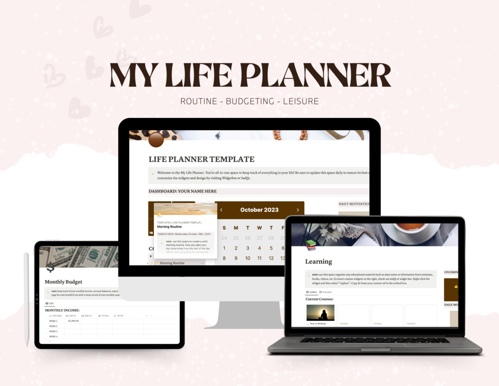 Life Planner Template