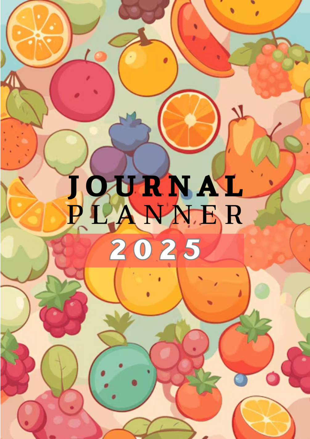 Fruity vibe Journal Calendar | 14 pages Fruity Journal
