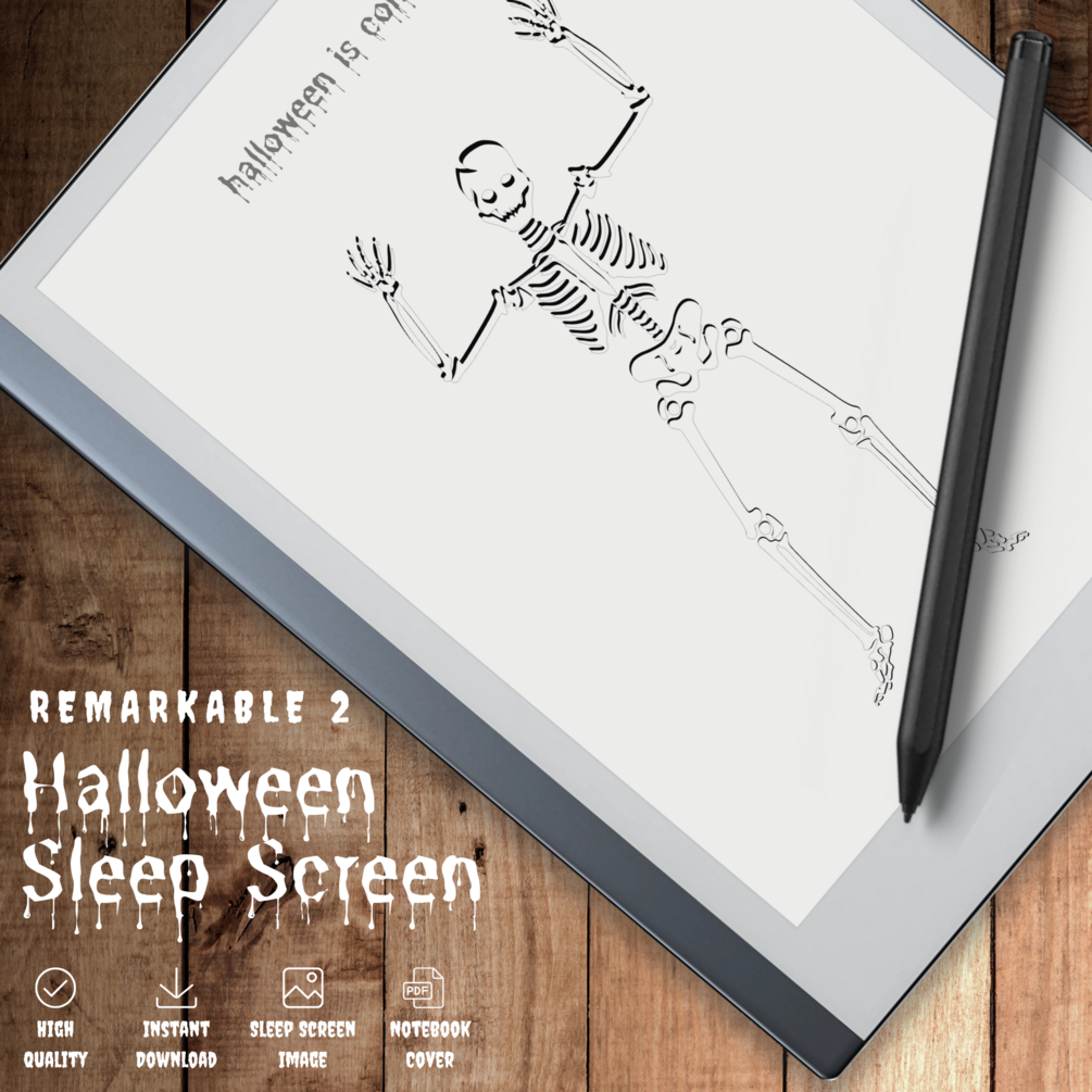 Remarkable 2 Halloween Unsettling Sleep Screen & Notebook Cover