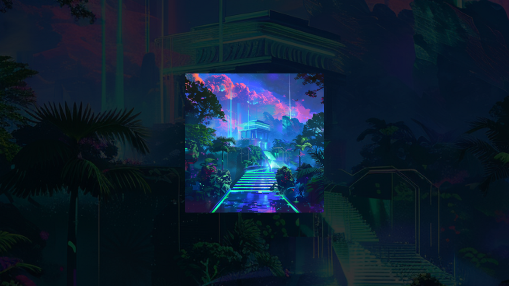 "Celestial Ruins" - 4K Fantasy Album Cover