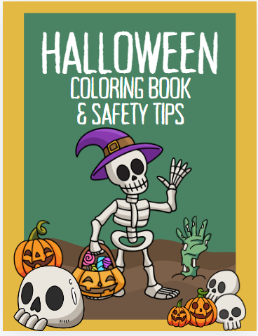 Halloween Coloring Book & Safety Tips