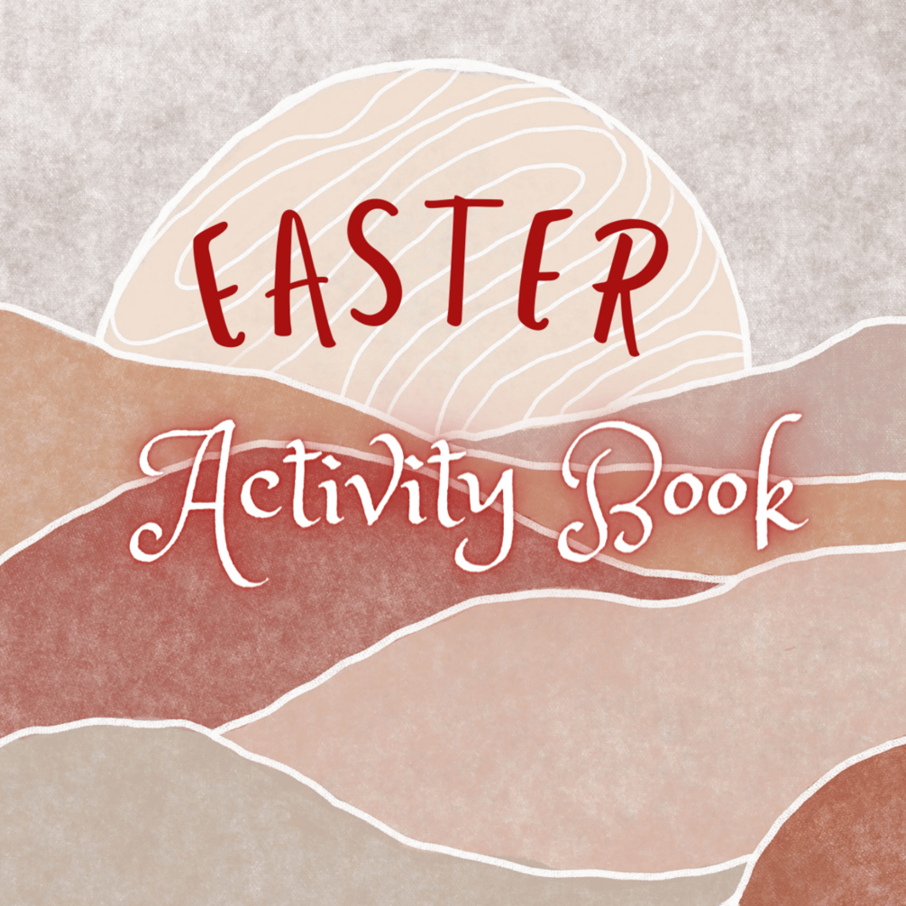Easter Activity Book for Kids and Grandparents or parents