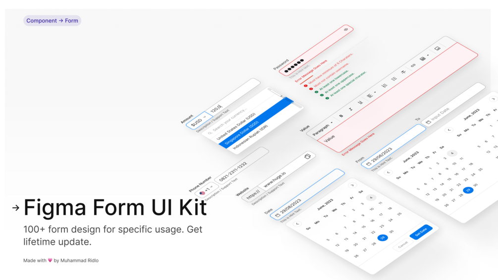 Figma Form Component Kit