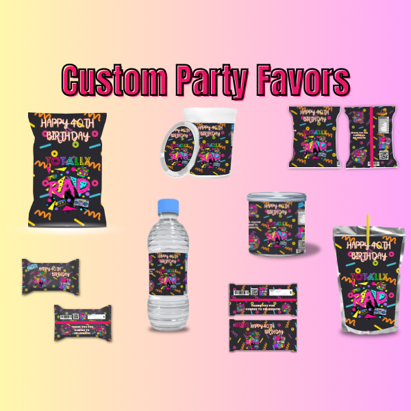 80’s Themed Party Bundle Template
