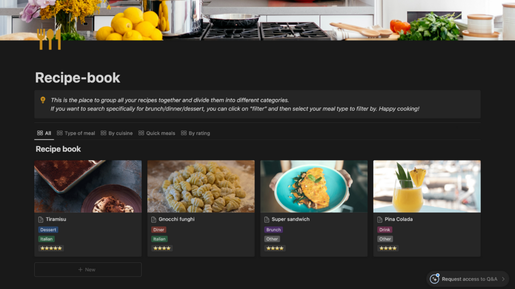 Digital Kitchen | Notion Templates