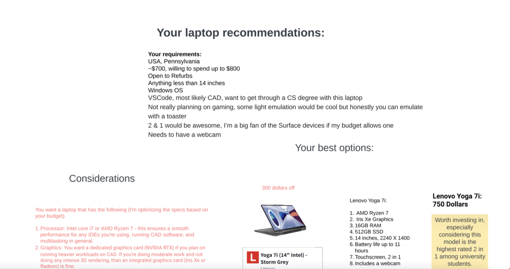 Simplifai Laptop Recommendation S3