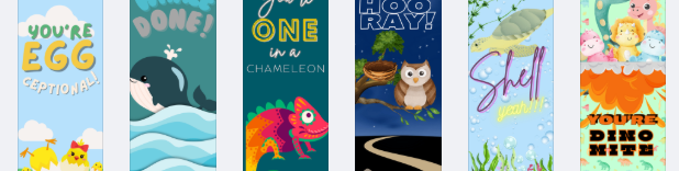 Bookmarks Animal Puns Set B