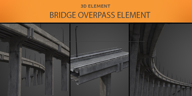 Bridge Overpass 3D Element