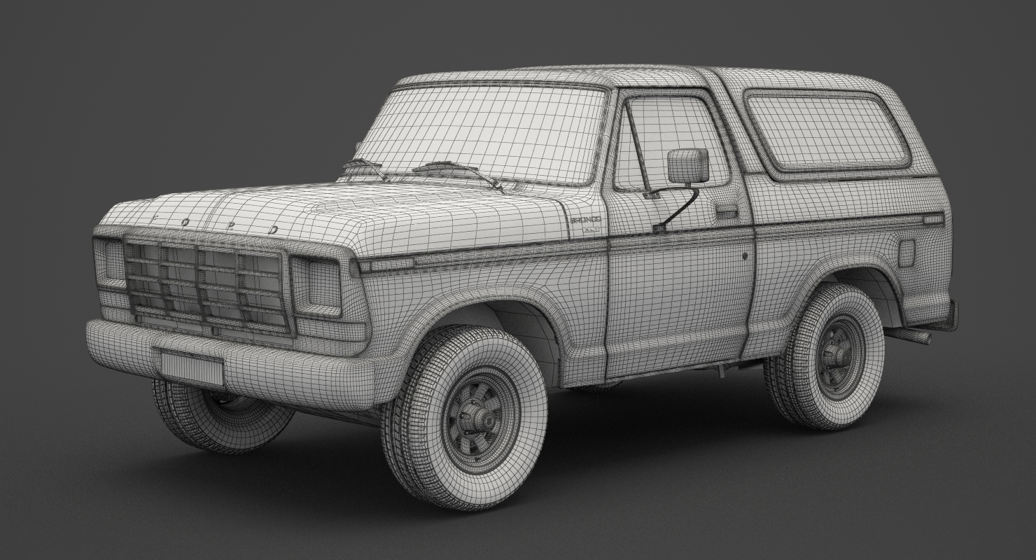 Ford Bronco 1978 3D Model