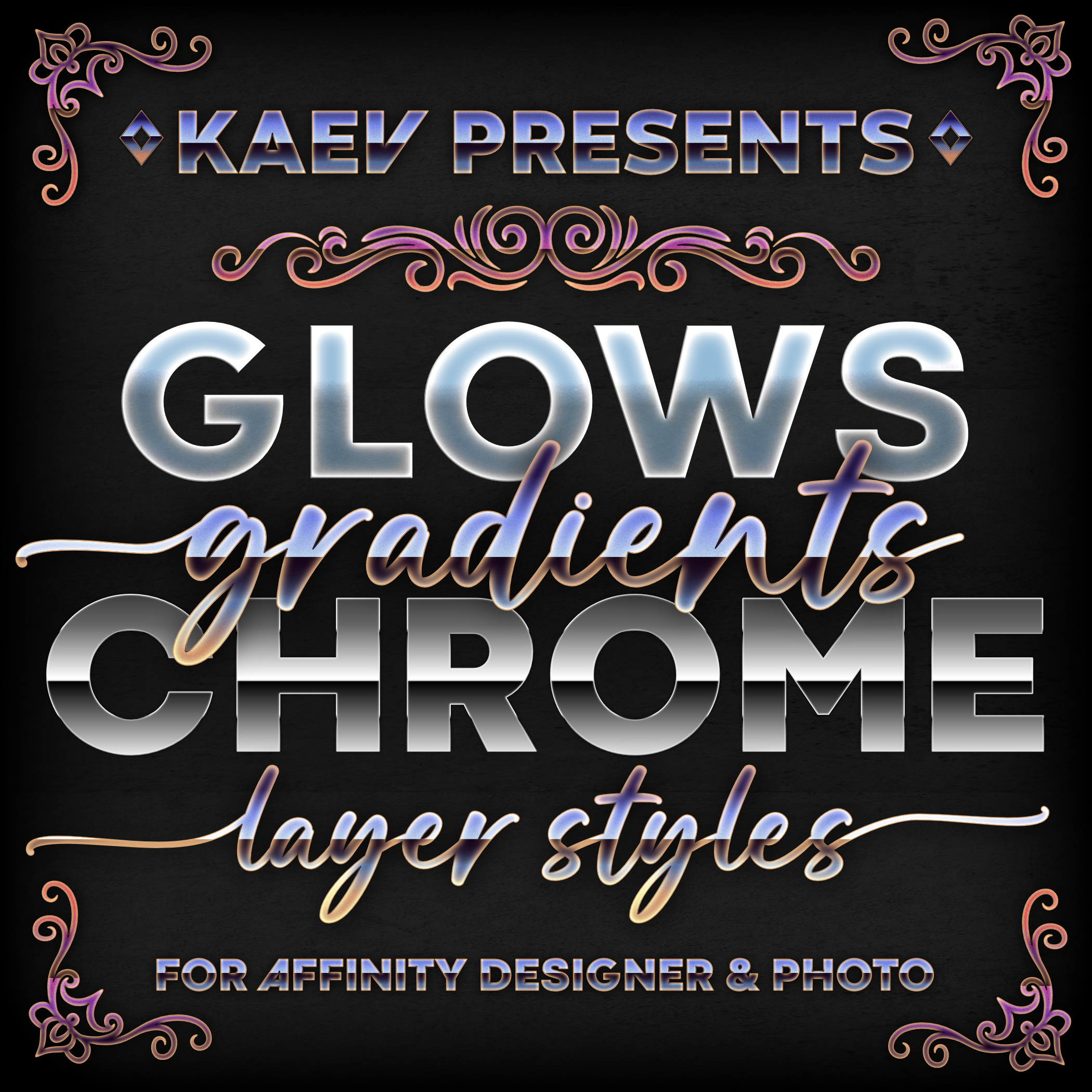 New layer style pack for Affinity Designer and Affinity Photo - KAEV