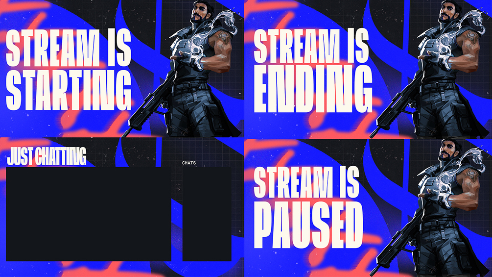 Animated Stream Screens & Overlay for Twitch/Youtube Streamers