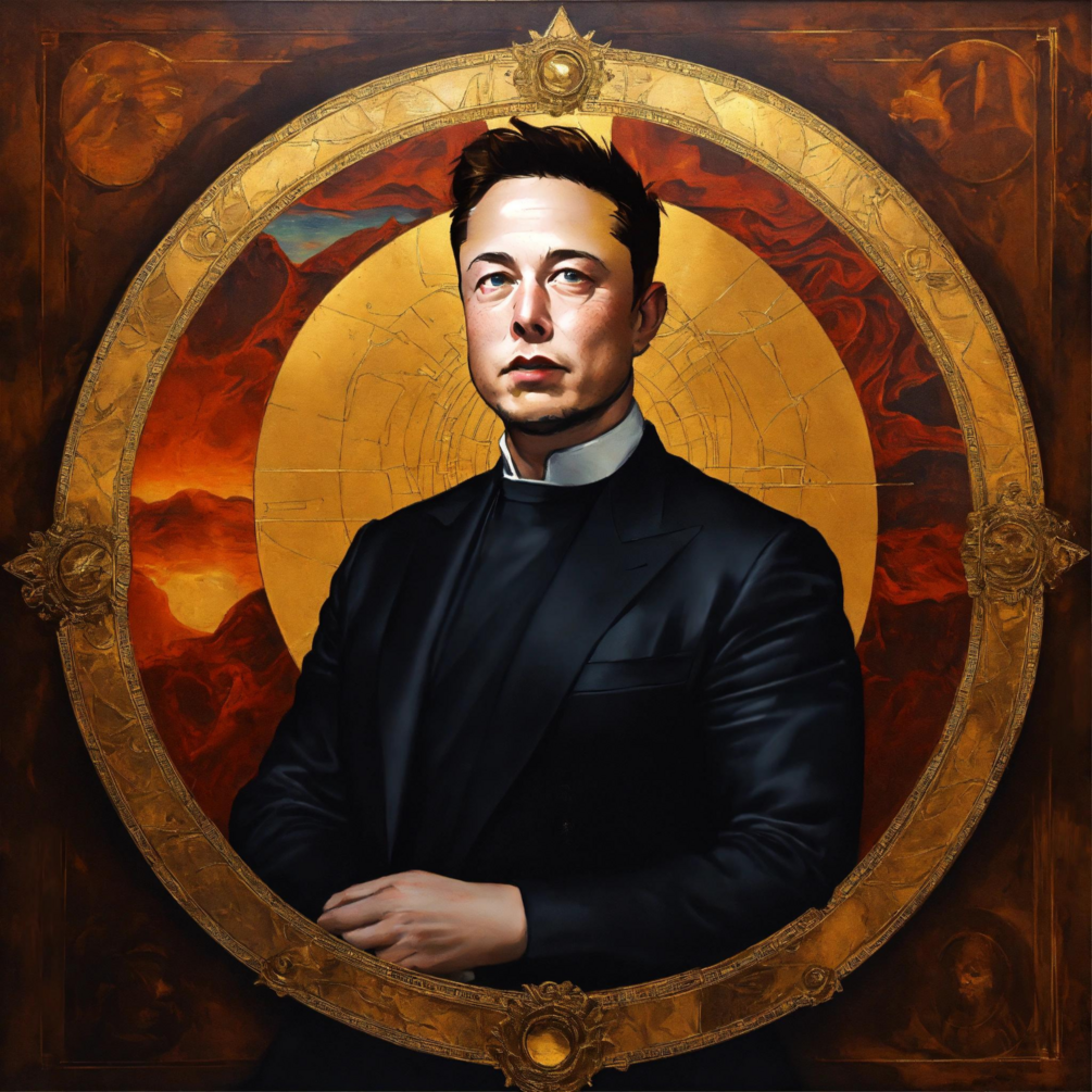 A Modern Visionary Elon Musk in the Style of Da Vinci