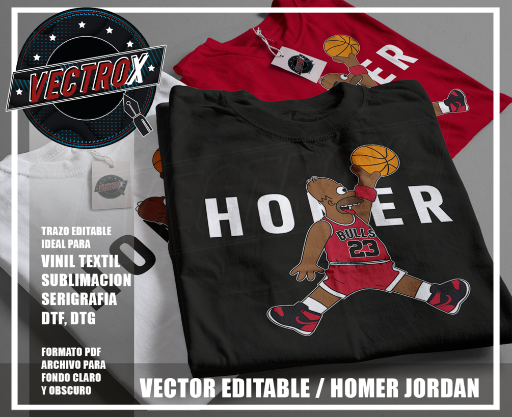 Vector Editable - Homer Jordan