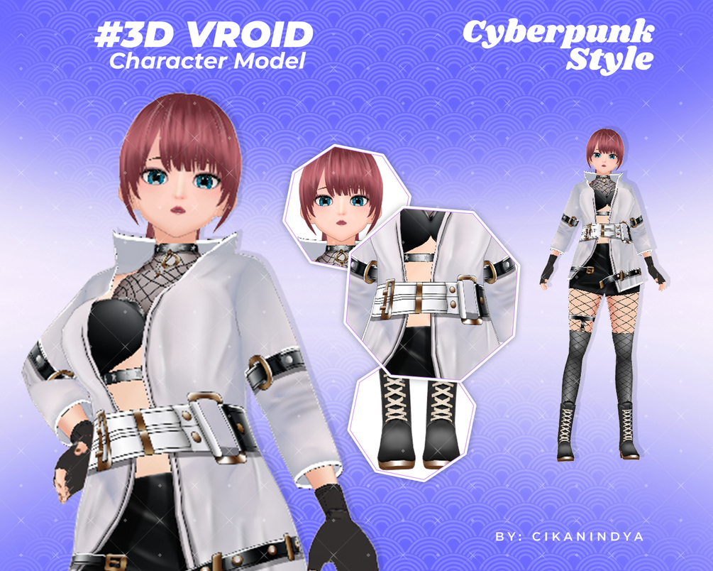 3D Vroid Character, 3D, Vroid, 3d Model Commission - Persona ...