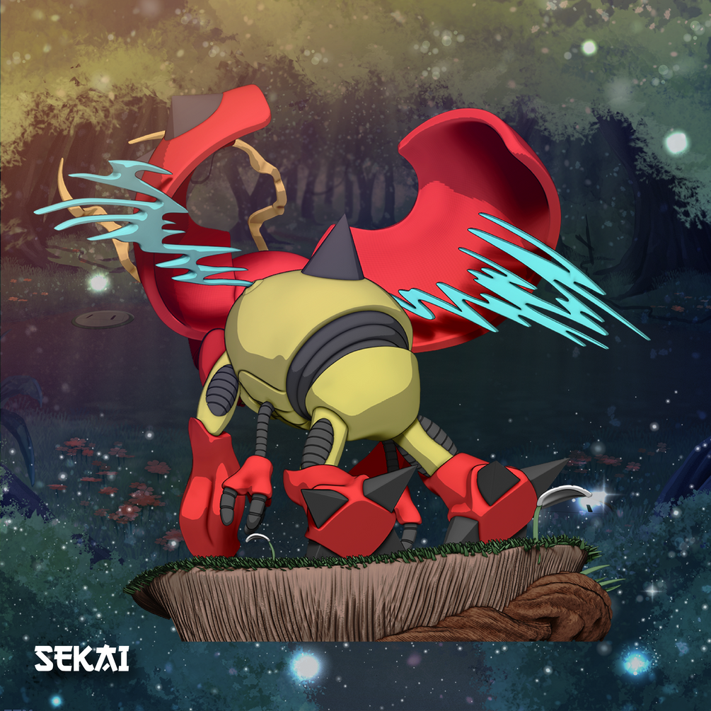 Tentomon Sculpture and Bust - Sekai 3D Models - Tested and Ready for 3D ...