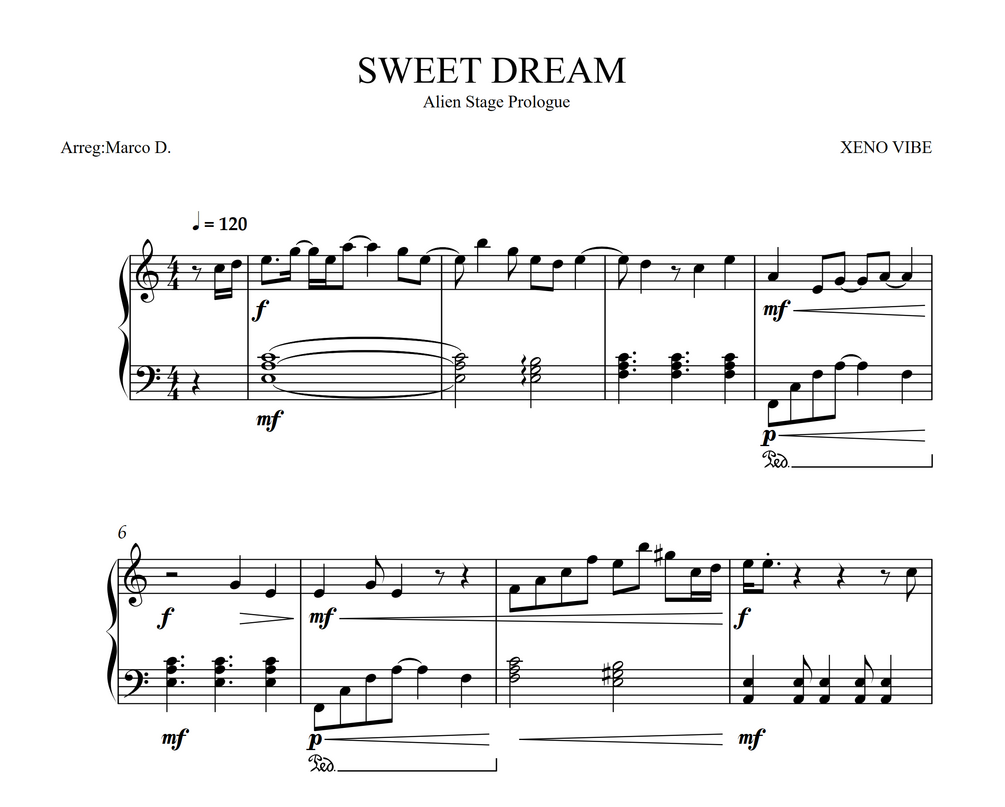SWEET DREAM / Alien Stage Prologue SHEET + MIDI