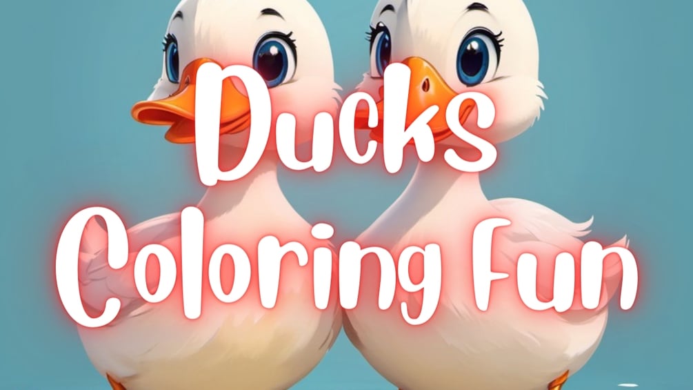 Duck Coloring Book 50 Pages
