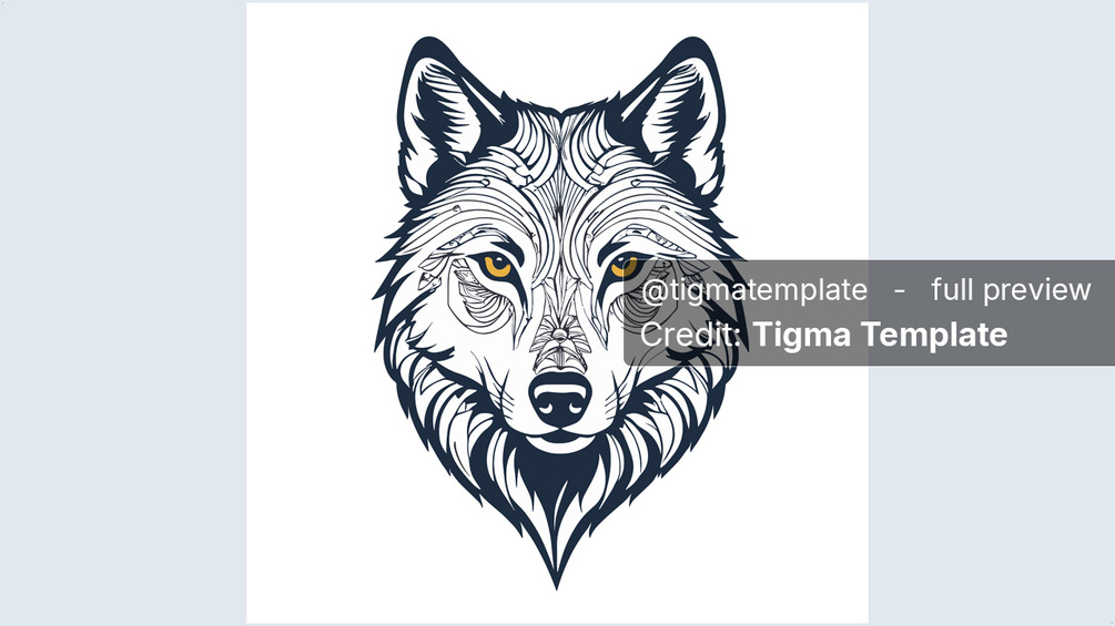 Detailed Wolf Head Graphic - Vector Download