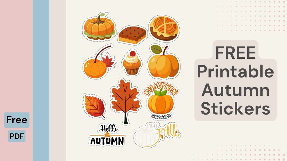 FREE Printable Autumn Stickers