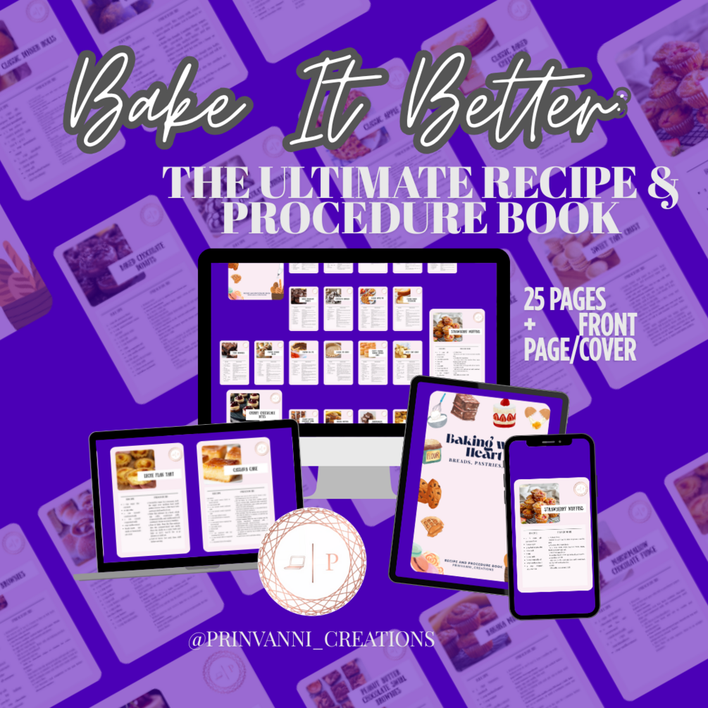 🍰 Bake It Better: The Ultimate Recipe & Procedure Book 🍰