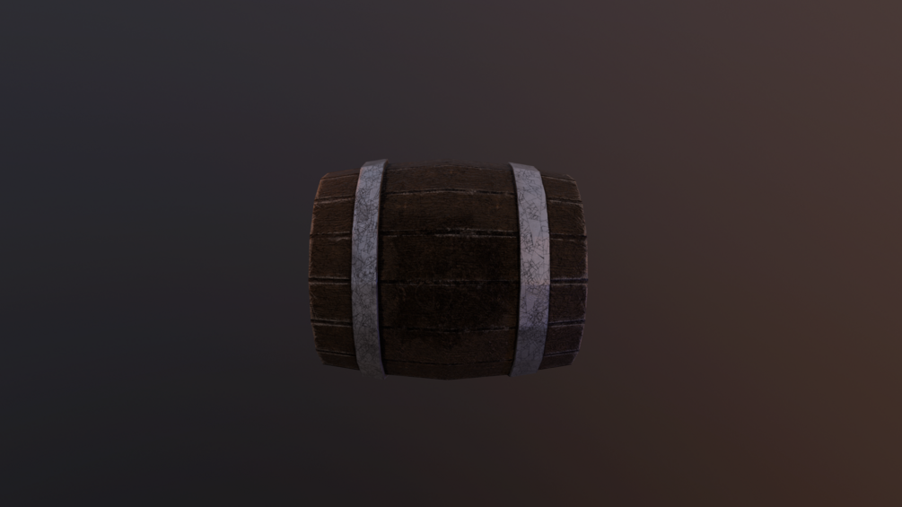 Barrel - Game ready 3D model