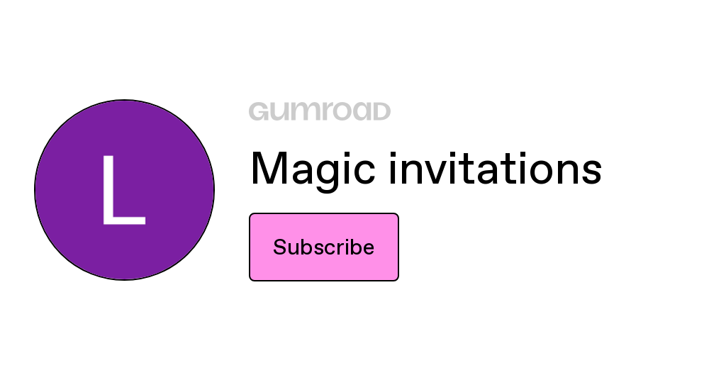 Magic invitations
