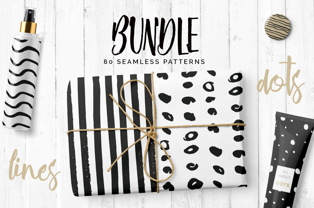 Dots & Lines Patterns Bundle