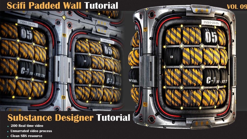Scifi Padded Wall Tutorial - VOL 09