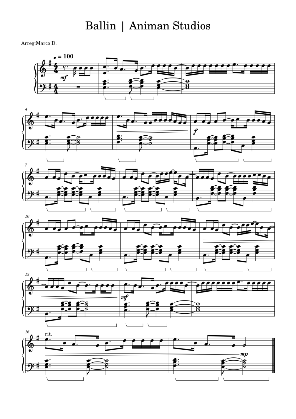 Ballin | Animan Studios FREE SHEET