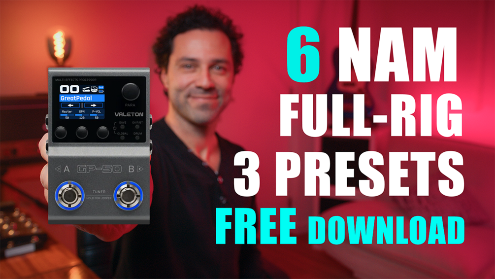 Valeton GP-50 NAM Pack | 6 Full-Rig Captures + 3 Presets
