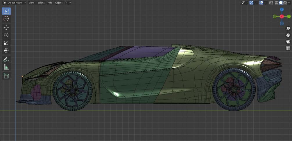 Bugatti Mistral blender file untextured