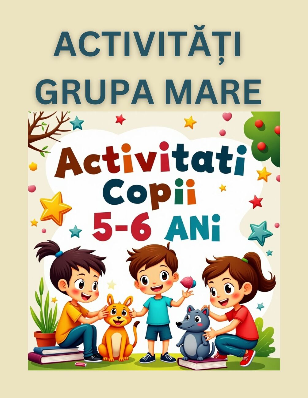 Caiet de Activități pentru Copii – Scriere, Numere, Litere și Jocuri ...