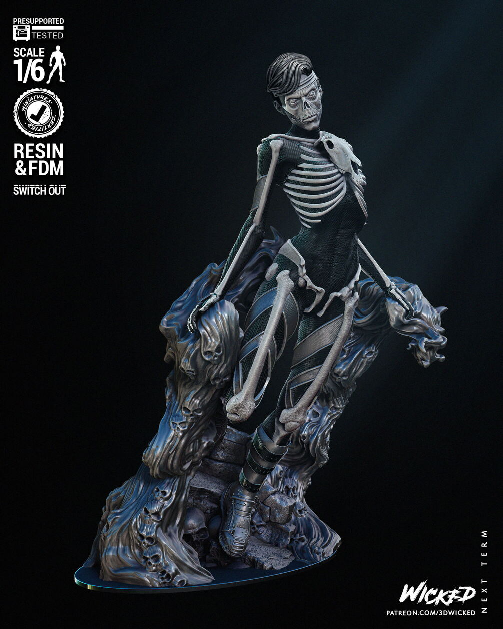 Wicked Marvel Famine Sculpture: Tested and ready for 3D printing