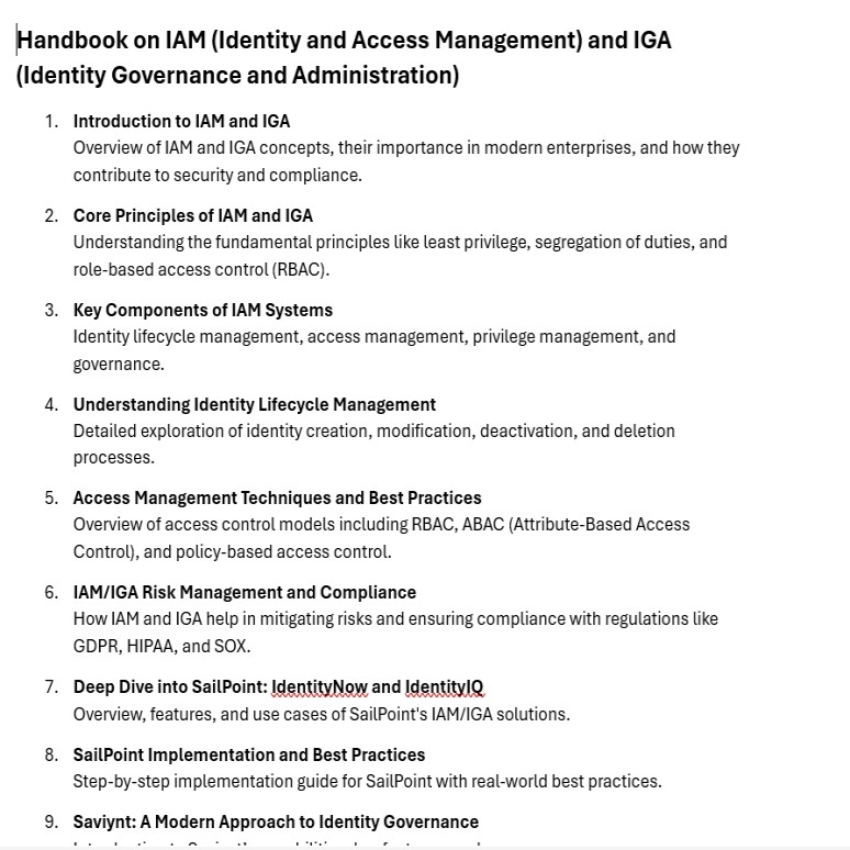 Handbook on IAM (Identity and Access Management) and IGA (Identity ...